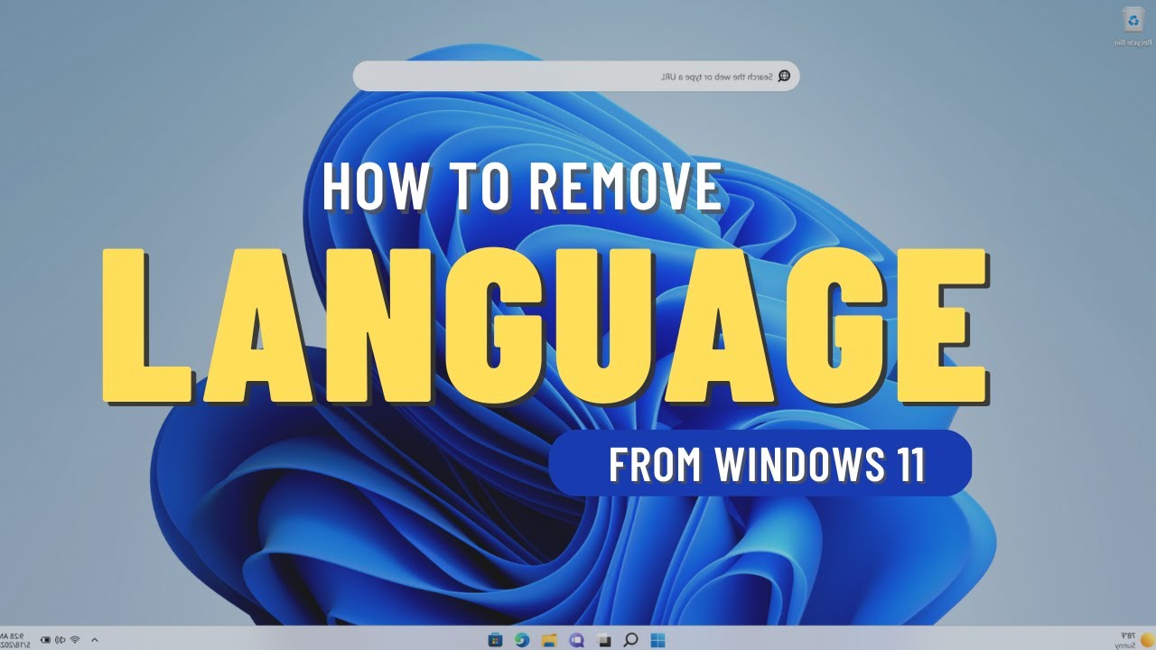 How to Remove a Language From Windows 11 - YouTube