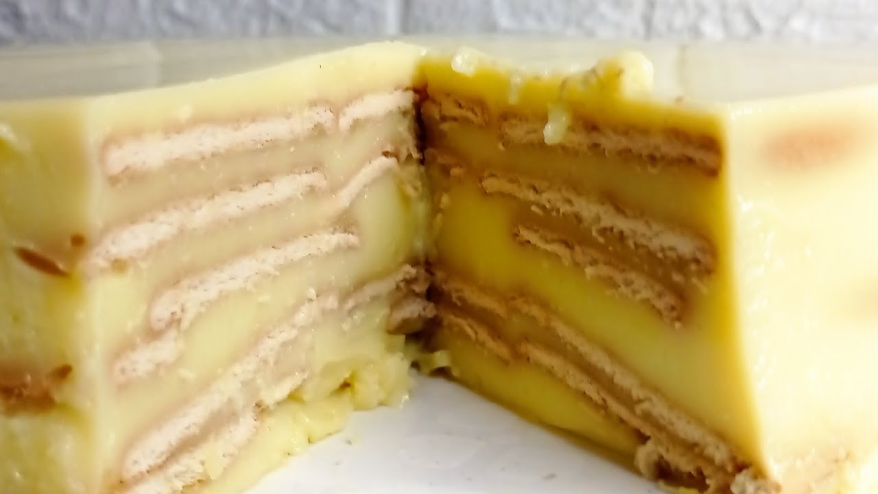 Carlota de manjar|pastel de galletas|postre frío| - YouTube