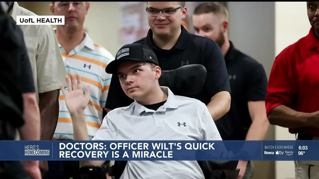 Doctors say Officer Nick Wilt’s long term prognosis is positive - YouTube
