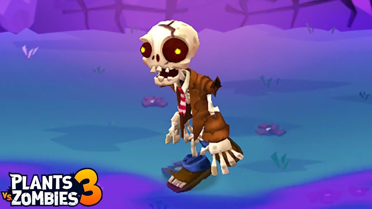 Plants vs. Zombies 3 - Gameplay Walkthrough Part 23 - Skeleton Zombie ...