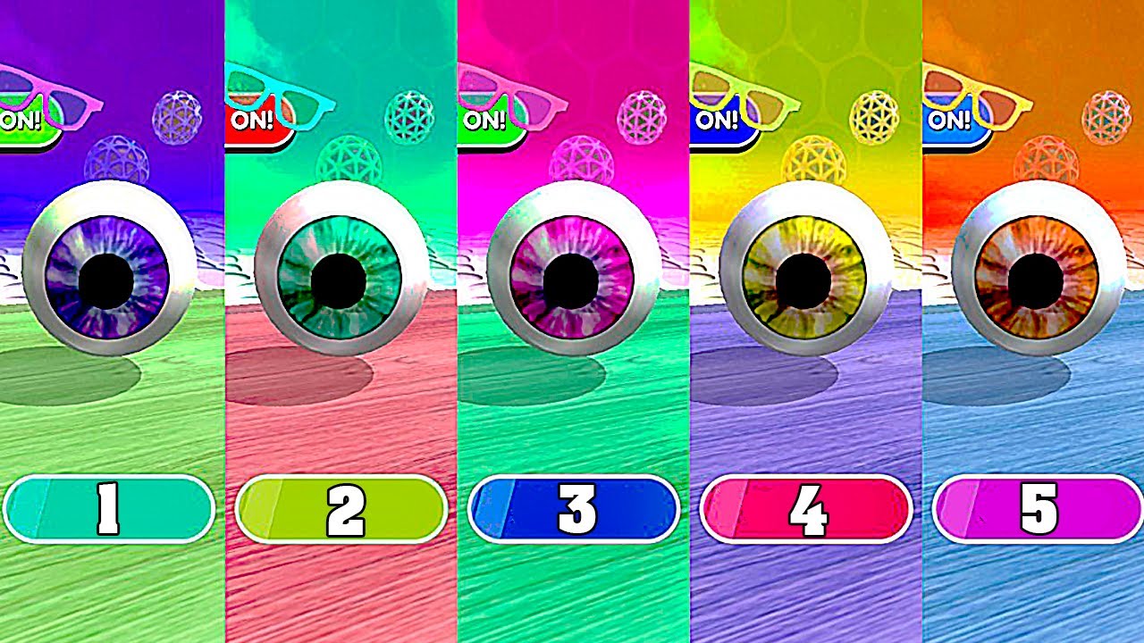 Going Balls - 5 Eye Balls Battle! Colored Race-357 - YouTube