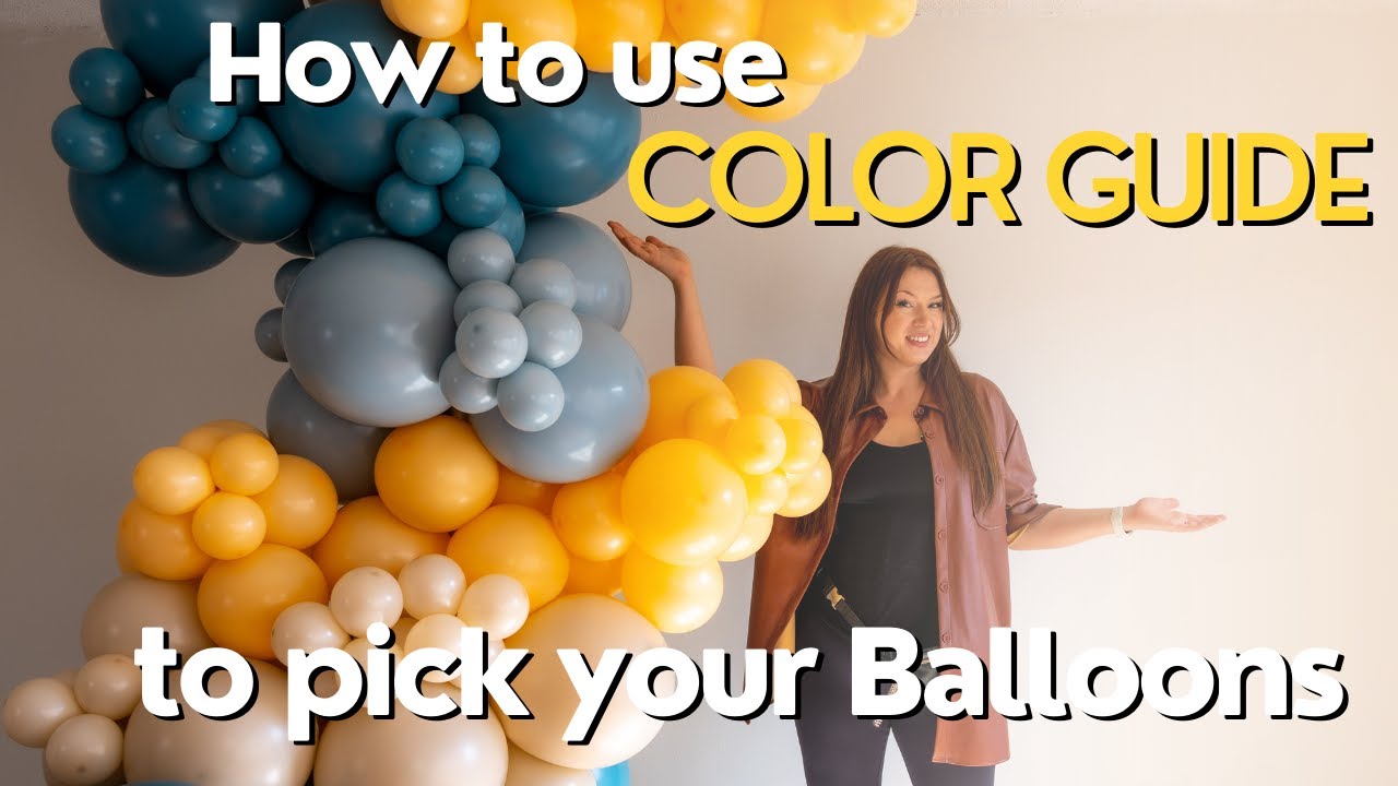 How to use COLOR GUIDE to pick up your Balloons - YouTube