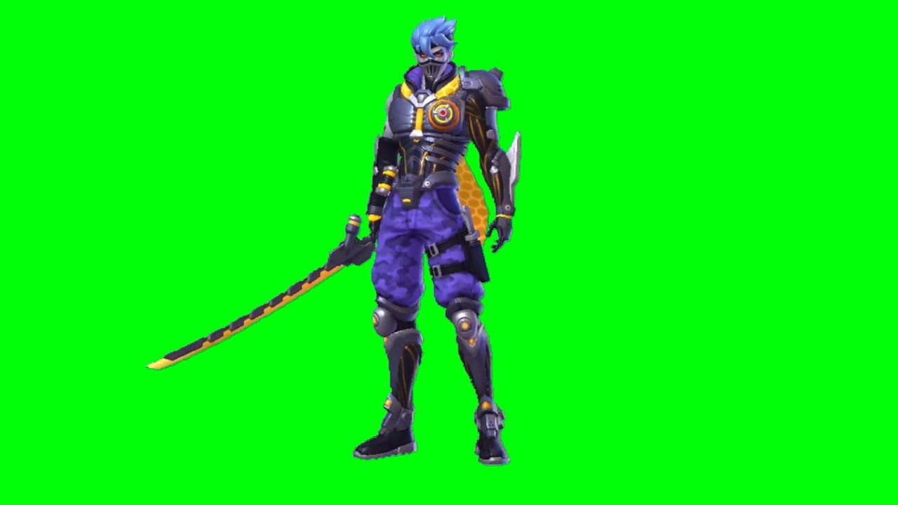 Anime Green Screen Hero Mobile Legend - Hayabusa Biological Weapon No ...