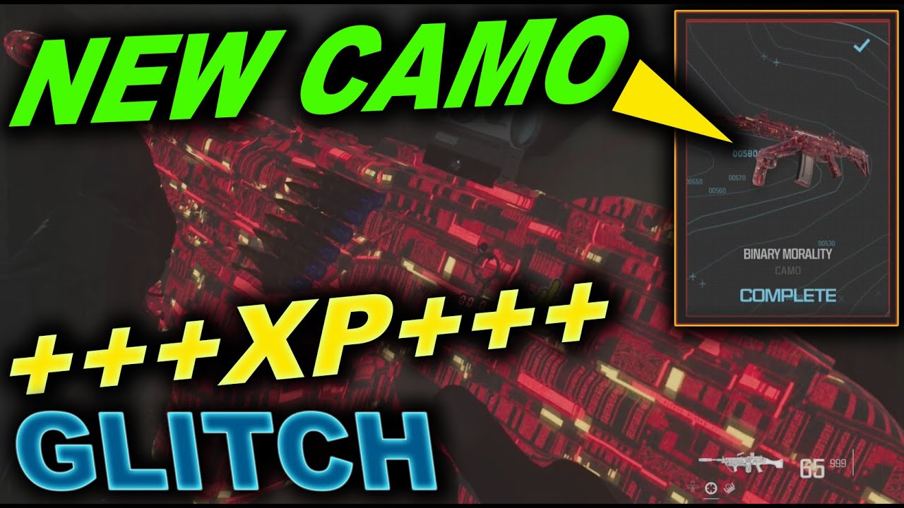WARZONE XP GLITCH to get BINARY MORALITY CAMO fast, MW3 XP GLITCH ...