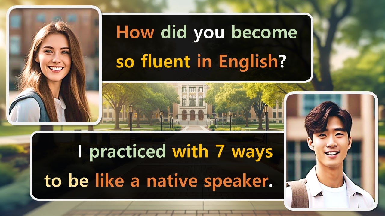 English Conversation [How to Improve Fluent English] Listening ...