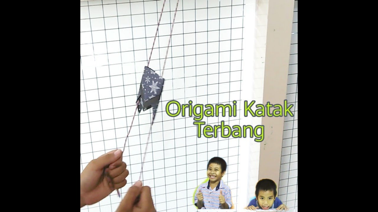Origami Katak Merayap dengan Tali I Kreativitas Anak - YouTube