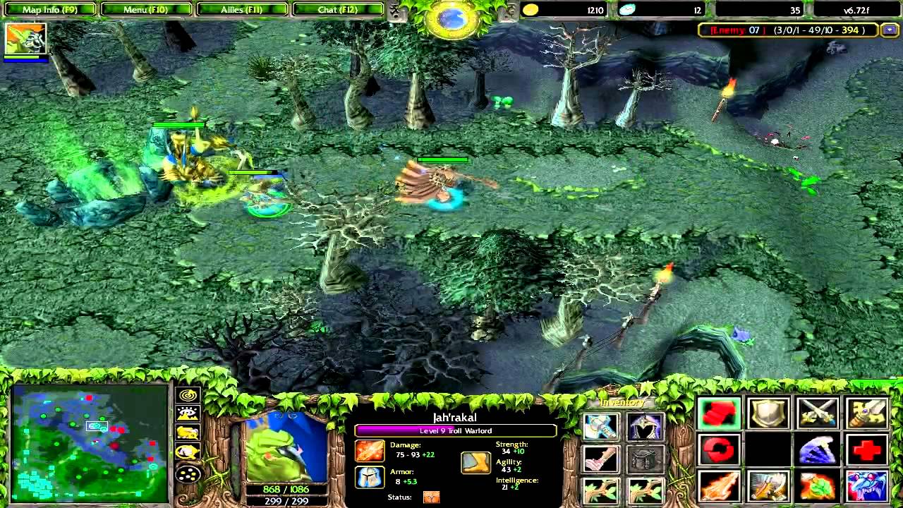 Let's Play DOTA Match: Troll Warlord Gameplay - YouTube