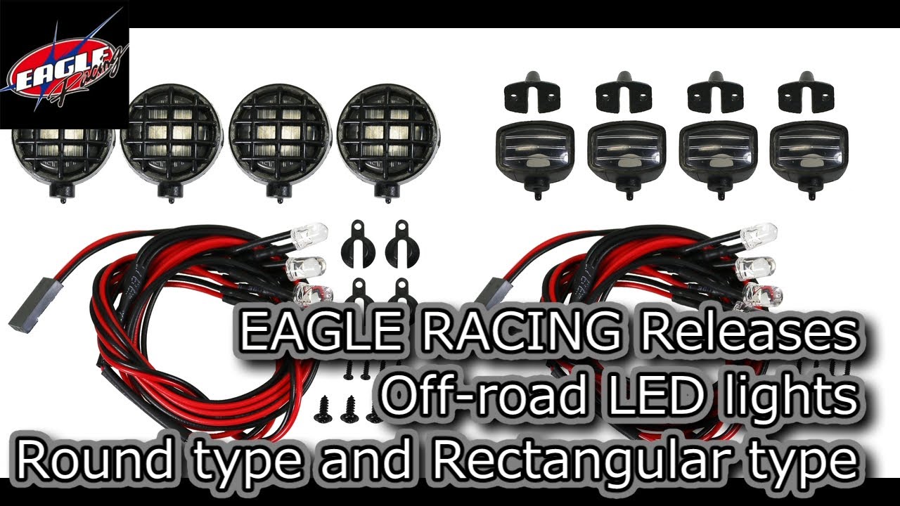EAGLE RACING Releases Off-road LED lights round type and rectangular ...