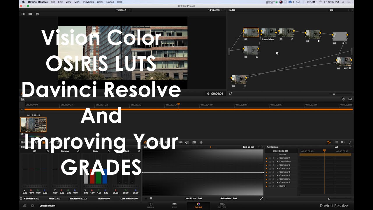 Osiris LUTS: Vison 6: Improve Your Color Grading Skills - YouTube