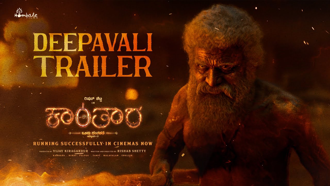 Kantara Chapter 1 | Deepavali Trailer Kannada | Rishab Shetty, Rukmini ...