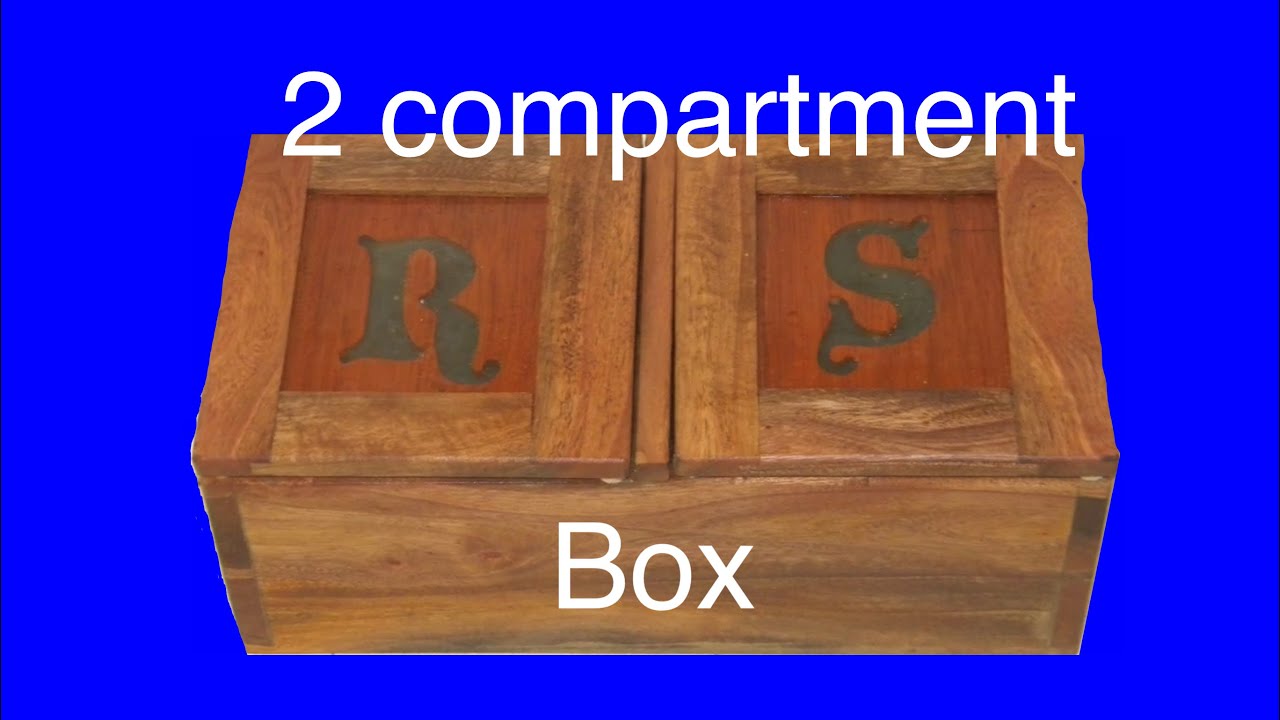 Two Compartment Wooden Box #woodworking #box #project - YouTube