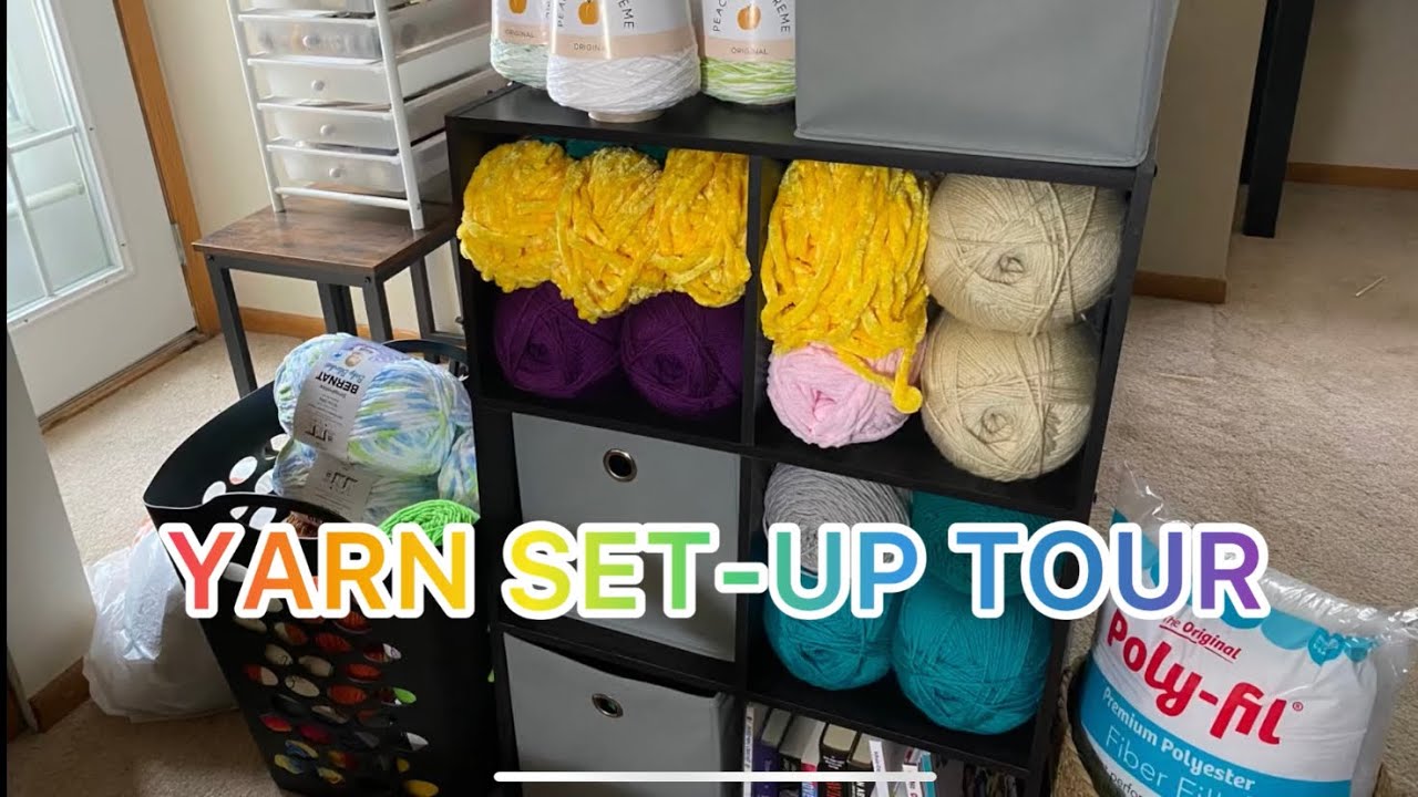 Tour of all my Yarn and Storage - YouTube