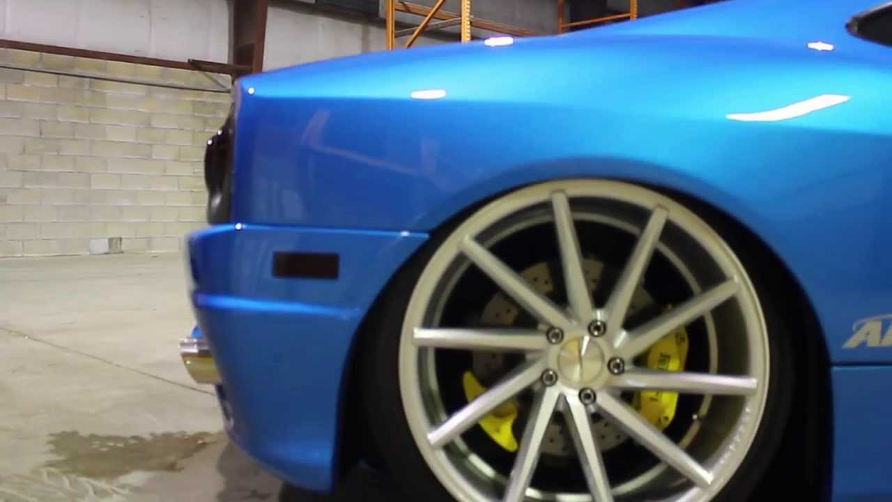 The Solo Element's Bagged Ferrari on Vossen Wheels - YouTube