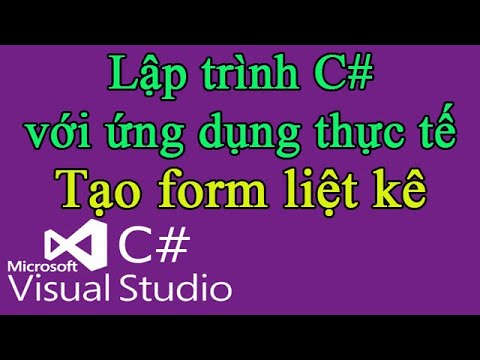 Lập trình C# 15: Tạo form liệt kê nhập xuất windows forms winform cơ ...