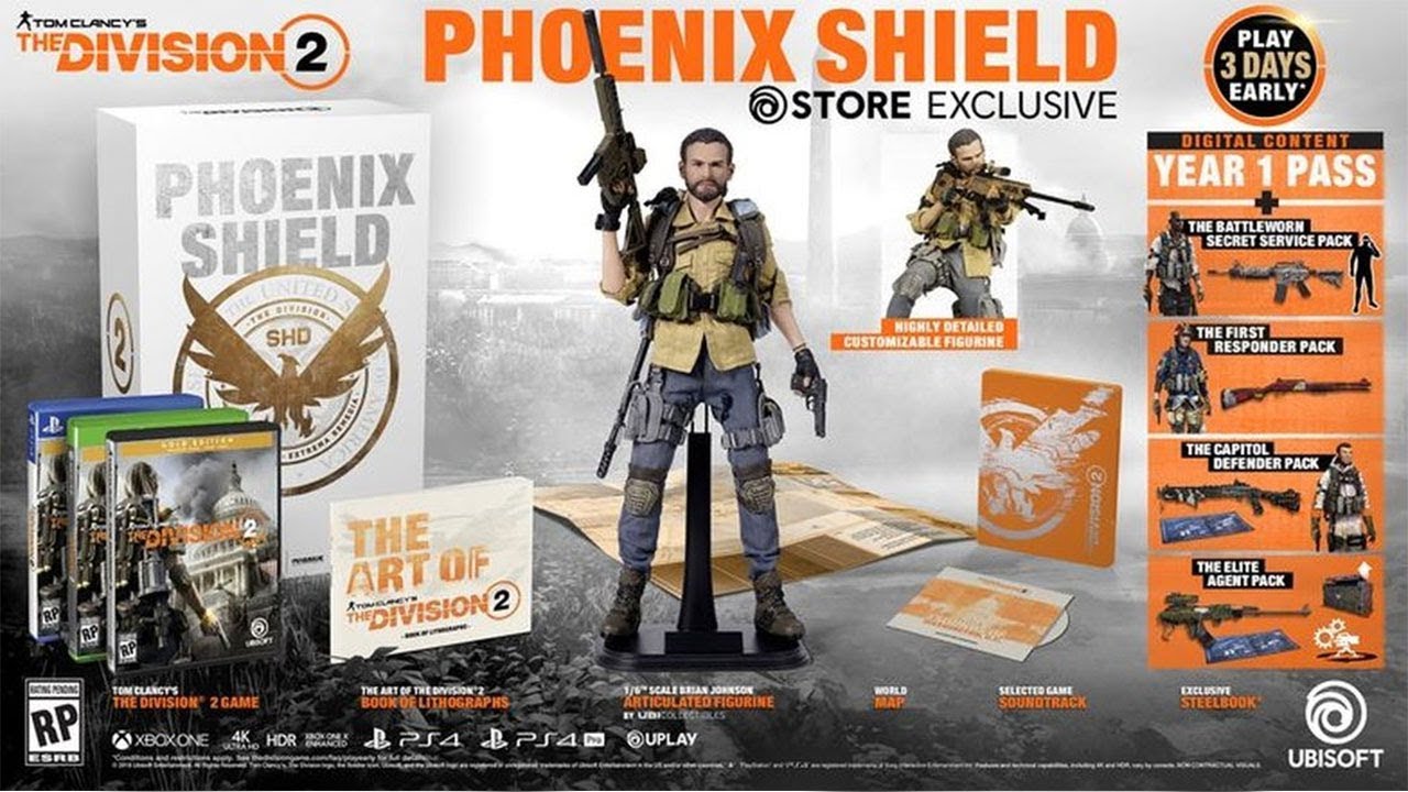 ALL The Division 2 Editions! THE PHOENIX SHIELD EDITION & MORE! - YouTube