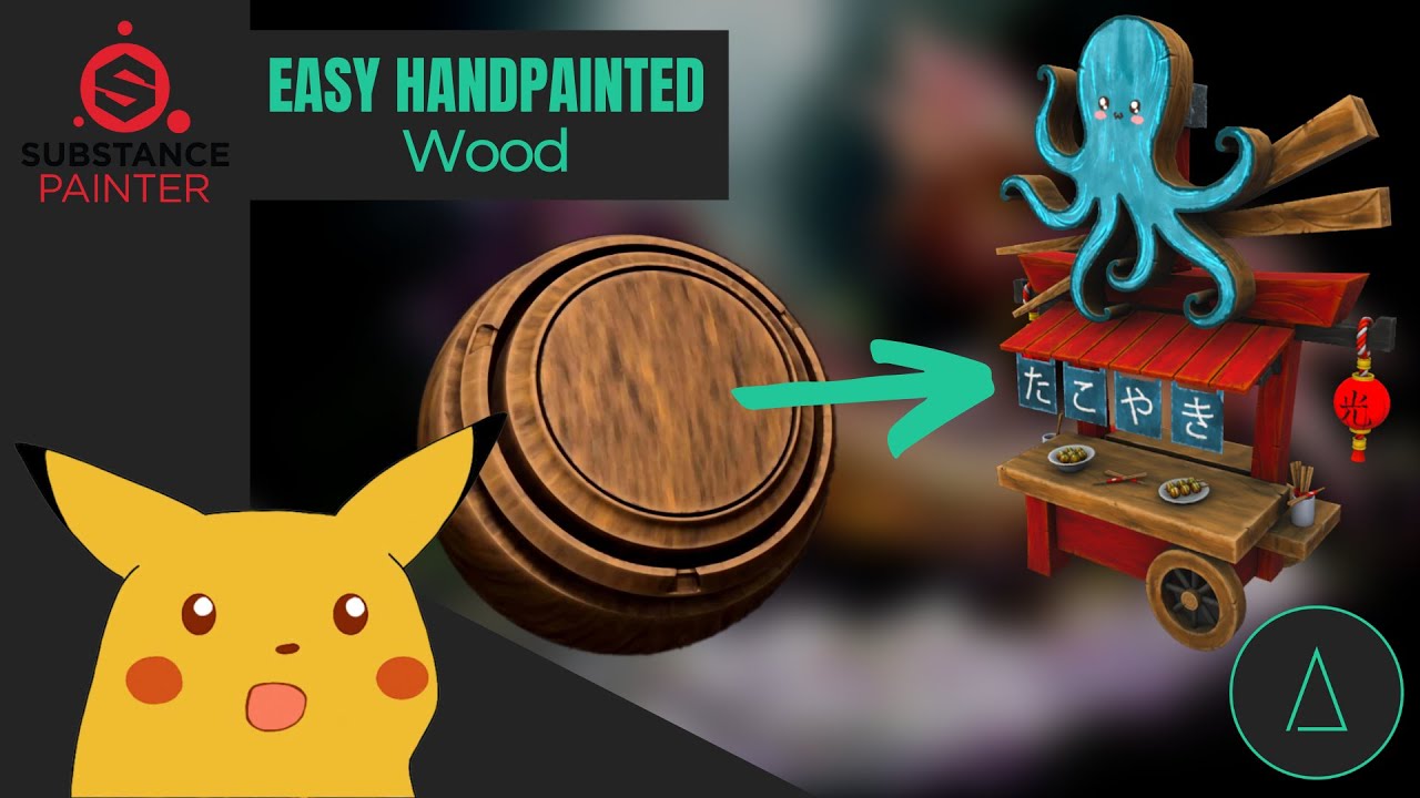 Substance Painter Stylized Hand Painted Wood - Tutorial for Beginners ...