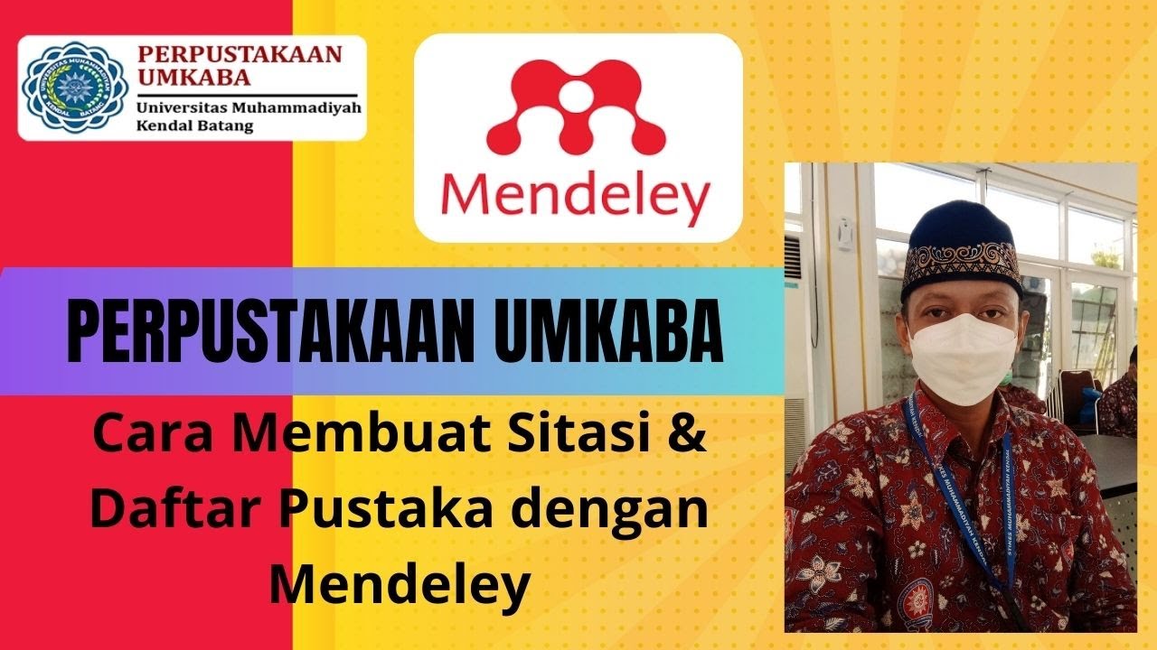 Cara Membuat Sitasi dan Daftar Pustaka menggunakan Mendeley - YouTube