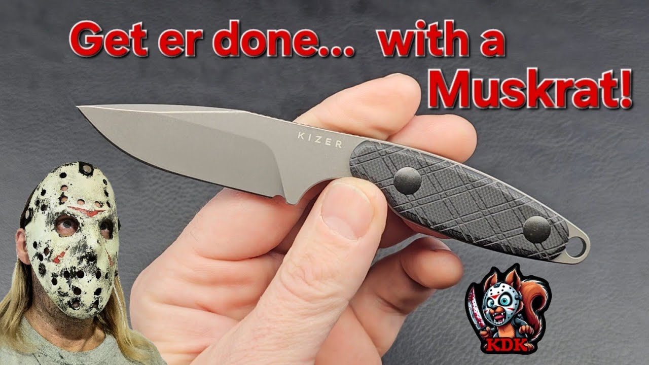 Kizer Muskrat Fixed Blade Unboxing! - YouTube