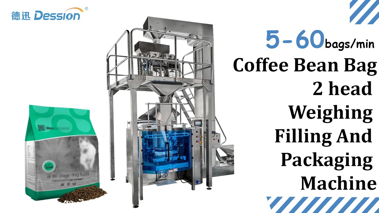 Coffee Bean Bag 2 head Weighing Filling And Packaging Machine - YouTube