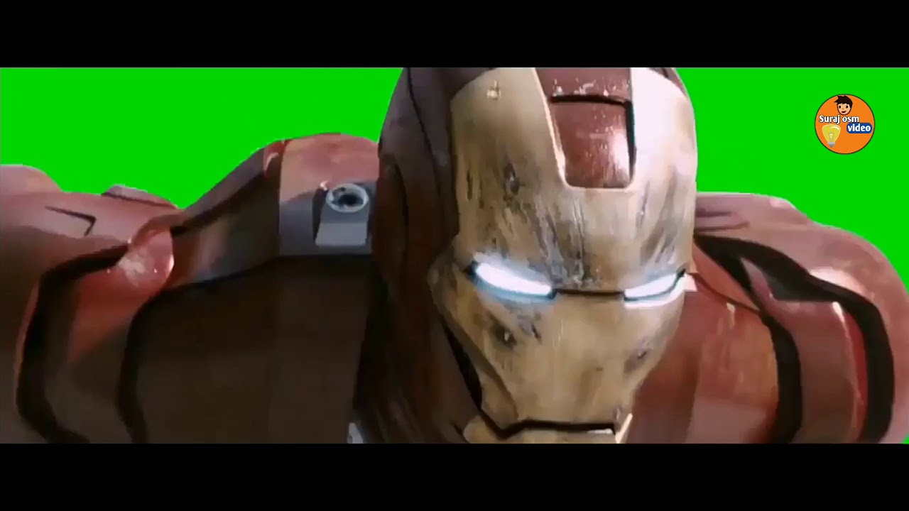 Green screen iron man fly 3D green screen animation light effect flying ...