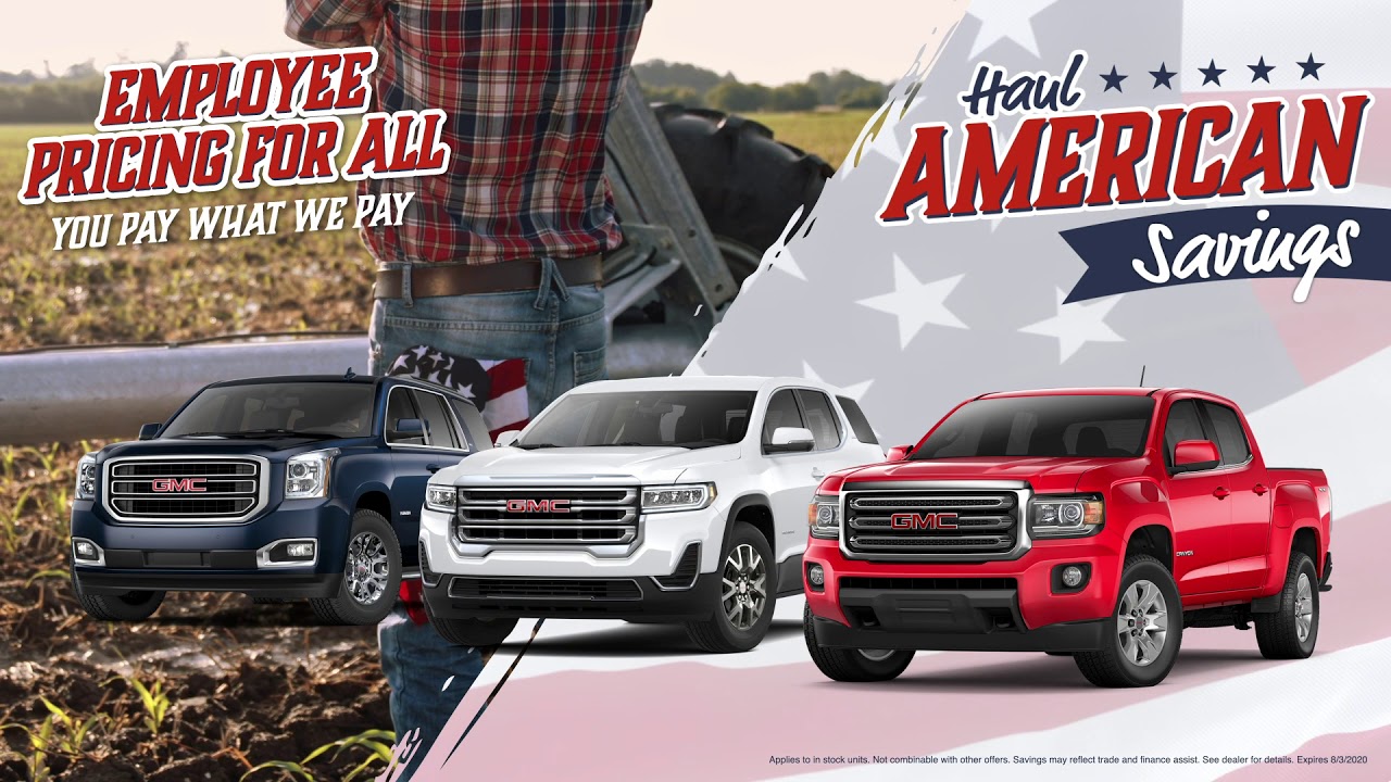 Employee Pricing for All | July Chevy & GMC Specials | Champion ...