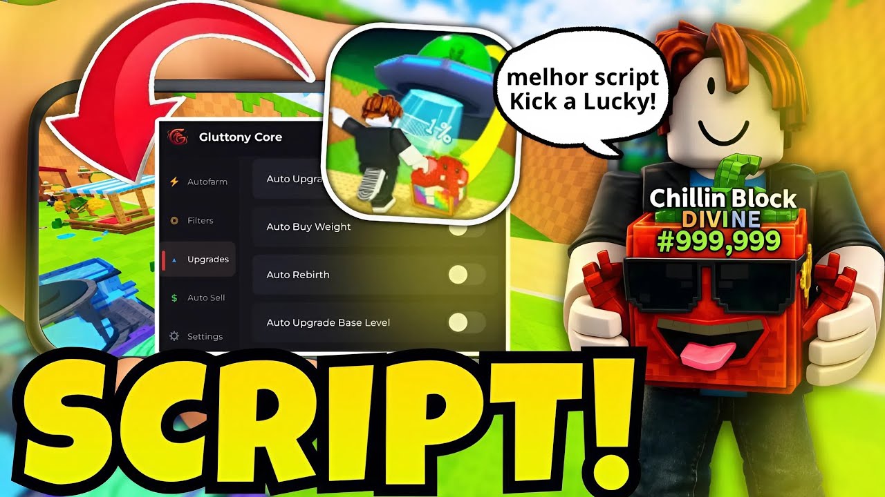 🛸SCRIPT Chute Um Bloco da Sorte *SEM KEY* (CHUTE PERFECT!!) + Kick a ...