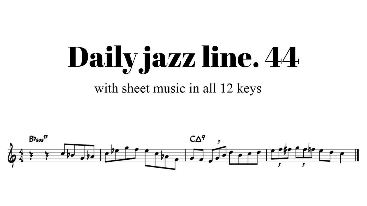 Daily jazz line. 44 - YouTube