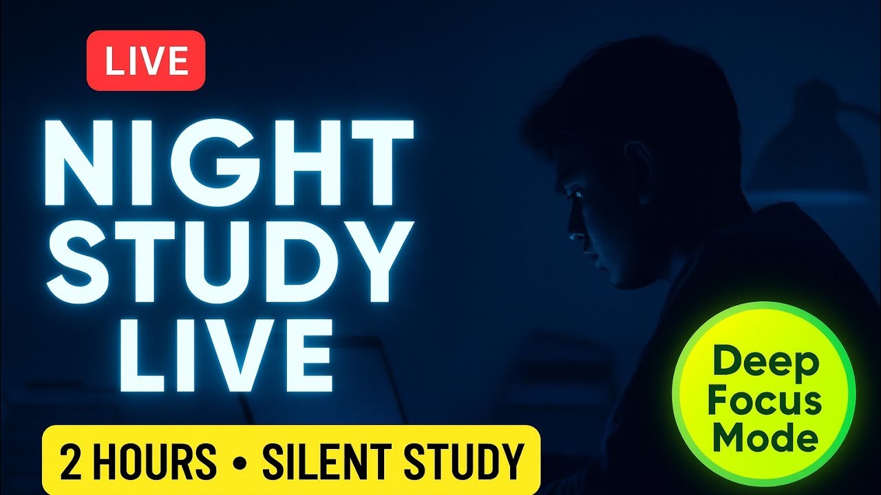 Night Study 🔥 Focus Mode ON #26| Zero Distraction 🌙📚#nightstudy - YouTube