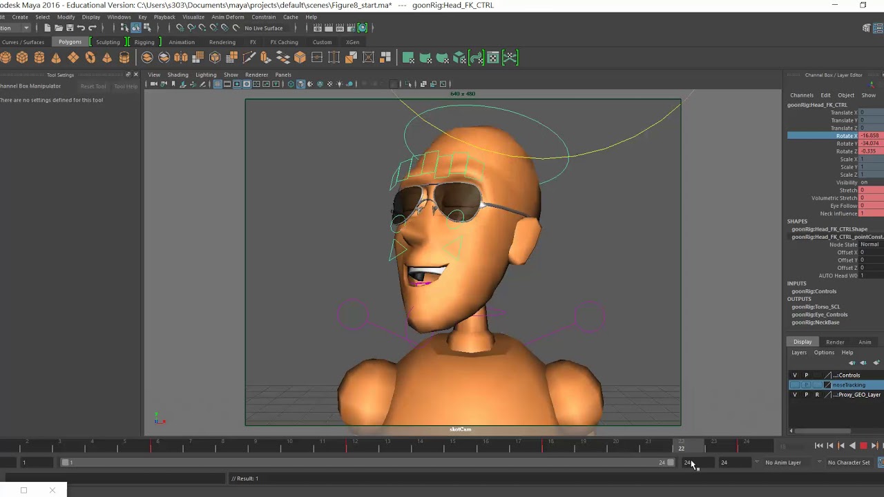 Character Animation Figure 8 Motion - YouTube