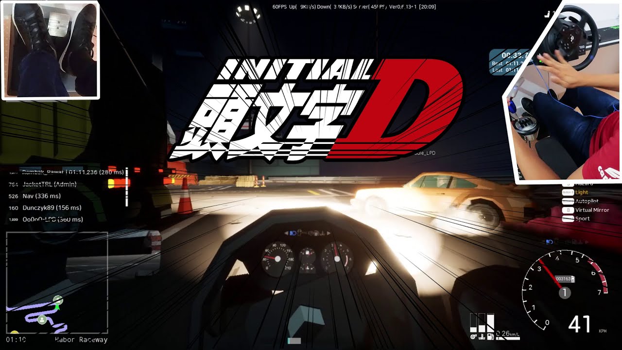 INITIAL D RACING in MotorTown - Heel To Toe Drift Racing - YouTube