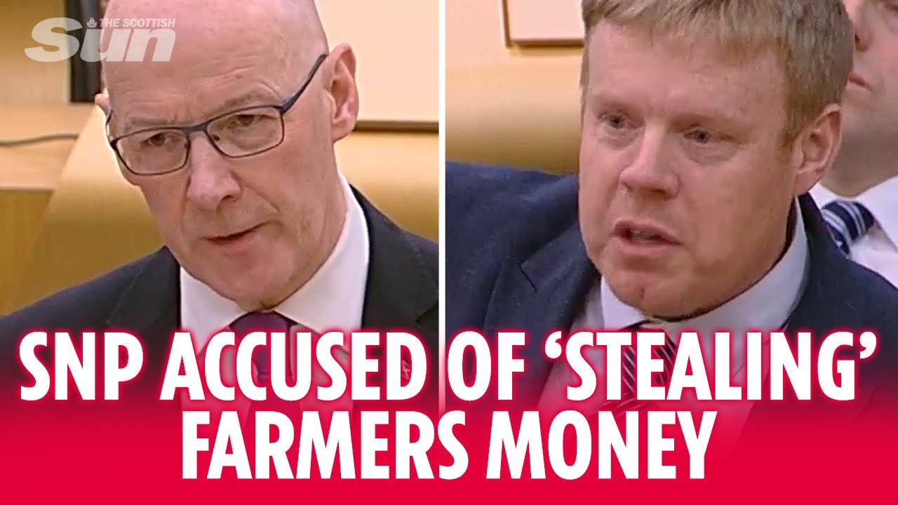 SNP 'stealing' farmers money hits a nerve with John Swinney as he gives ...