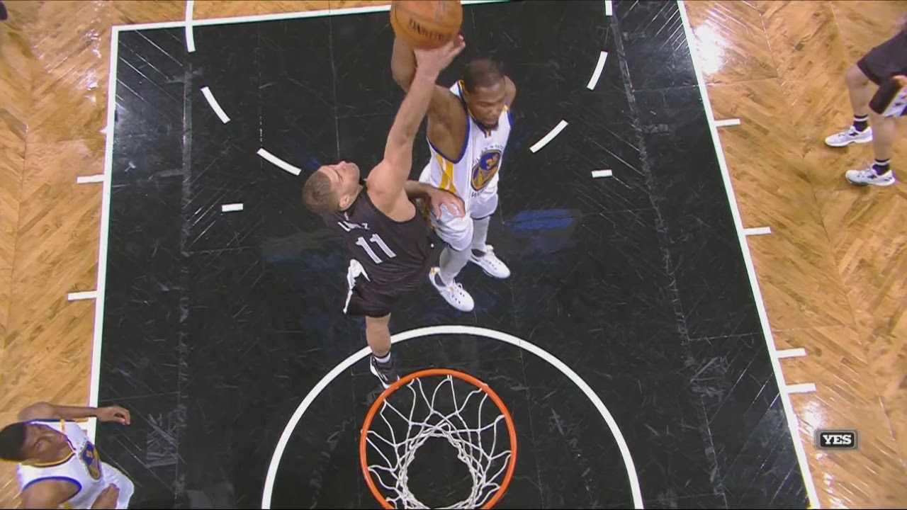 Kevin Durant Posterizes Brook Lopez | Warriors vs Nets | December 22 ...