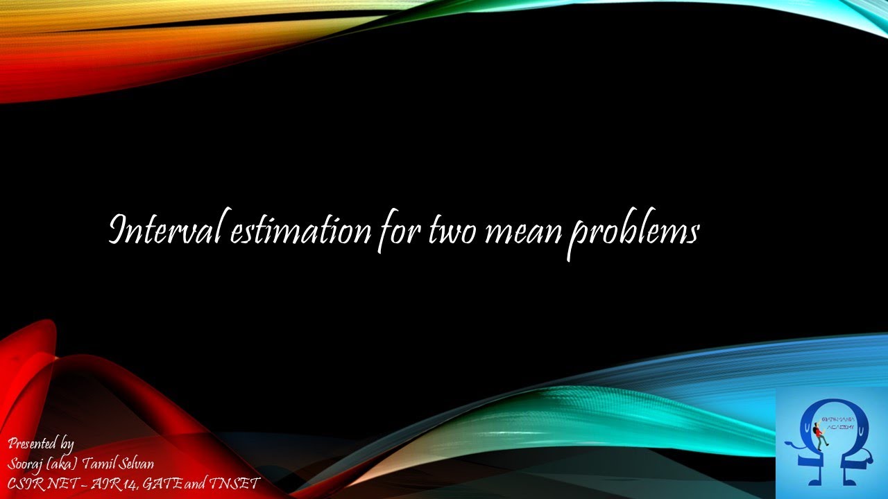 Confidence interval for test with two means - YouTube