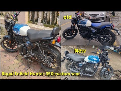 Custom Made Comfortable seat for Royal Enfield Hunter 350 #hunter350 # ...