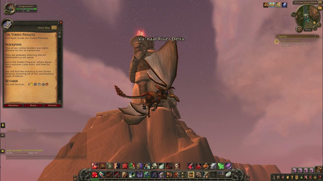 World of Warcraft: The Vortex Pinnacle - Quest ID 28845 (Gameplay/Walkthrough) - YouTube