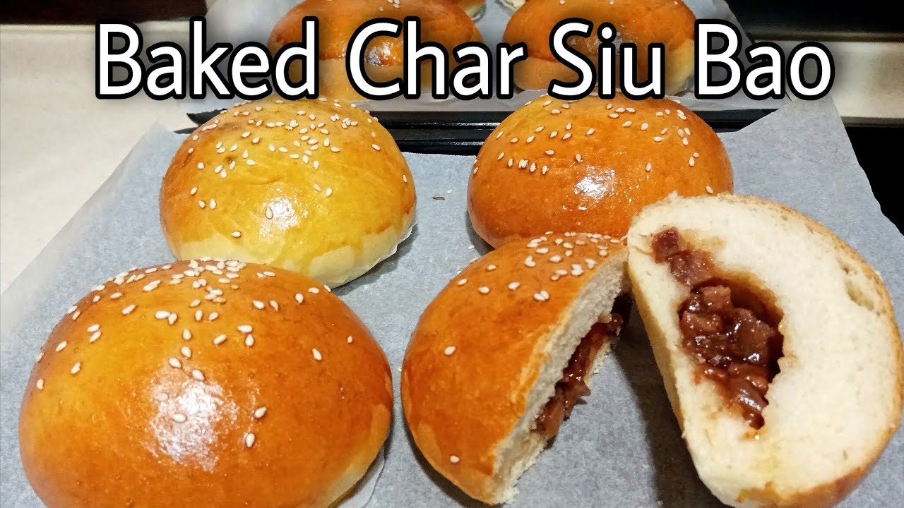 Baked Char Siu Bao || Chinese BBQ Pork Buns || Hong Kong Style - YouTube