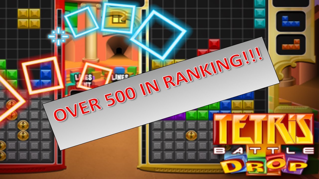 Reaching Rank 500 in Tetris Battle Drop - YouTube