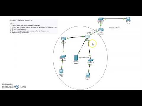 Zone-based firewall (ZBF) | Cisco Packet Tracer - YouTube