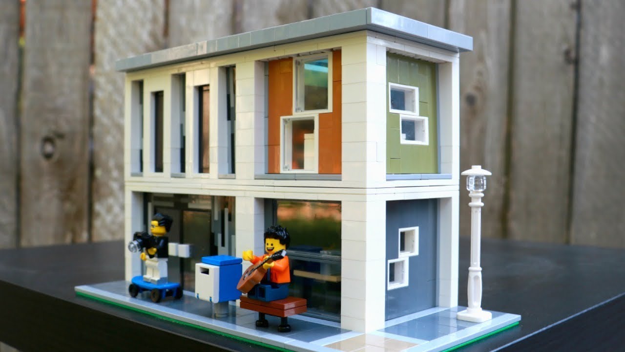 LEGO Modular Internet Cafe MOC - YouTube