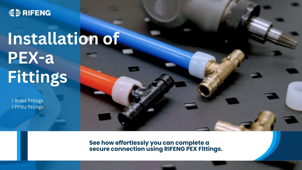 Installation of RIFENG PEX a Tubing - YouTube