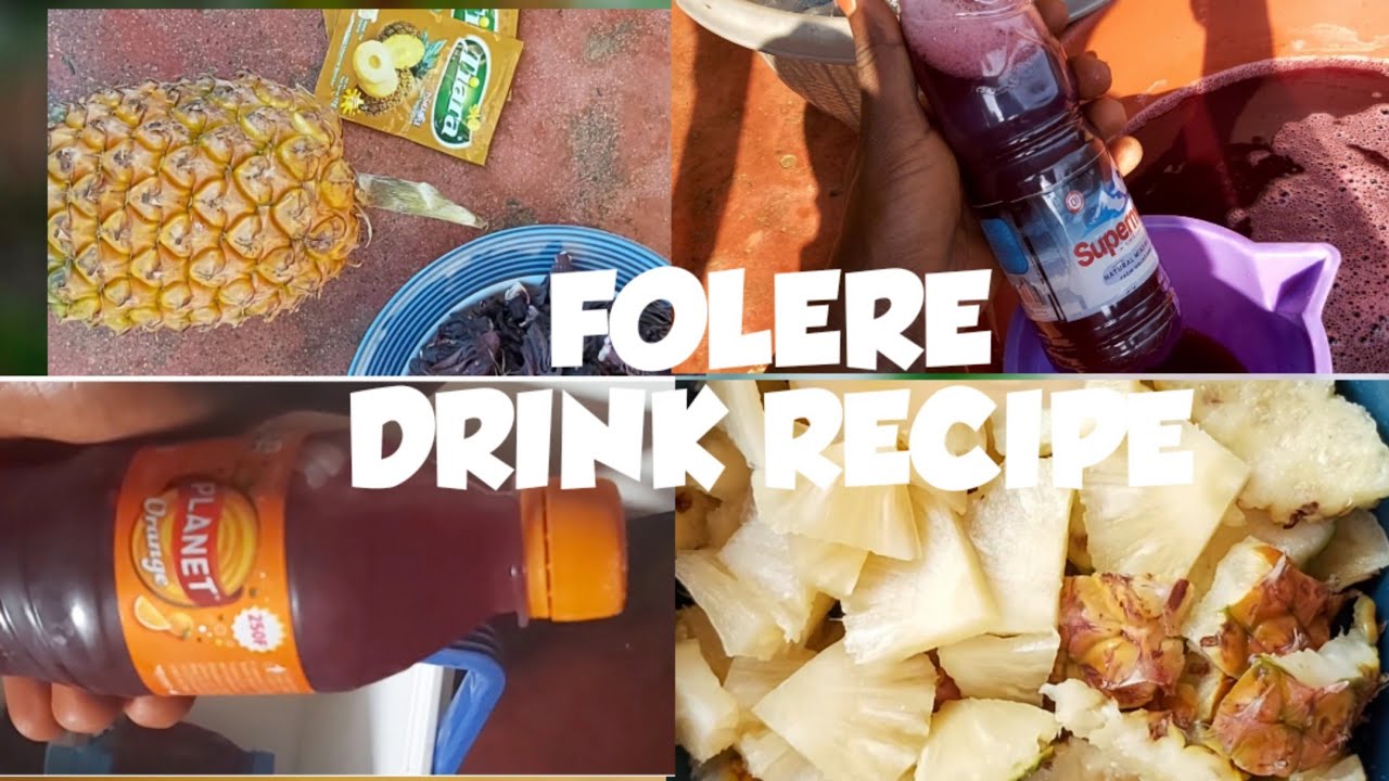 How to make Cameroon 🇨🇲 Folere drink|Zobo drink - YouTube