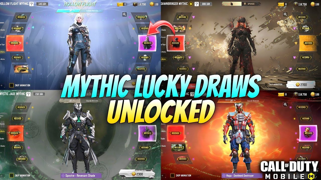 *NEW* S01 (4) Mythic Lucky Draws Unlocked | Mythic Sophia Mythic XM4 ...