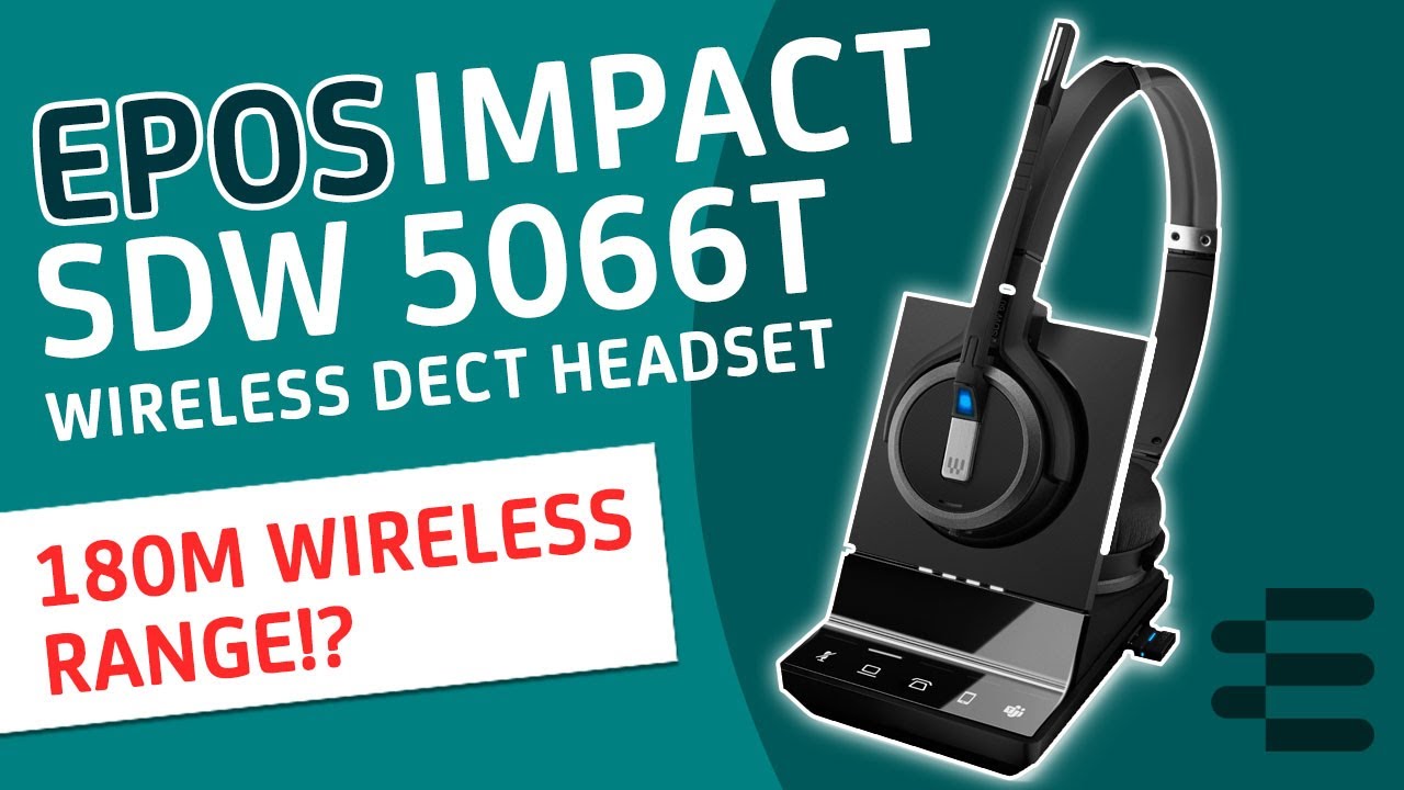 EPOS IMPACT SDW 5066T | Teams Certified Headset | 180M Wireless Range ...