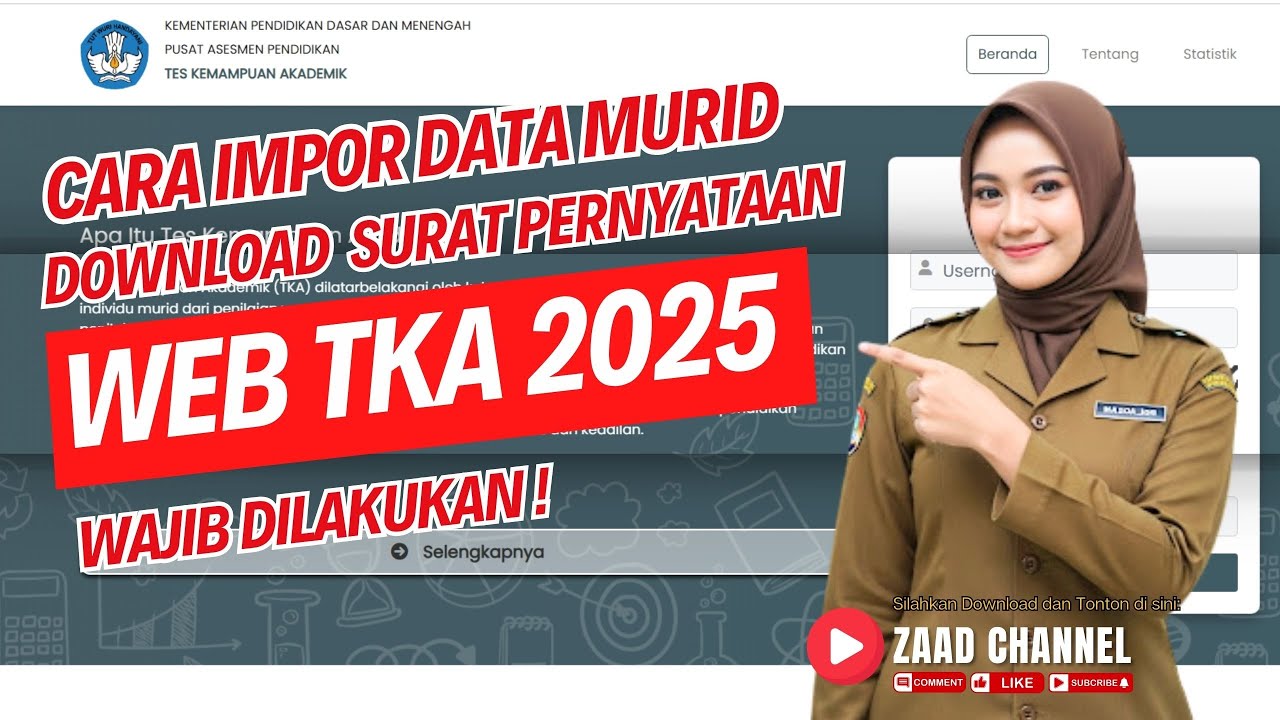 Paling Lengkap Cara Login, Impor Data Peserta TKA dan Cetak Surat ...