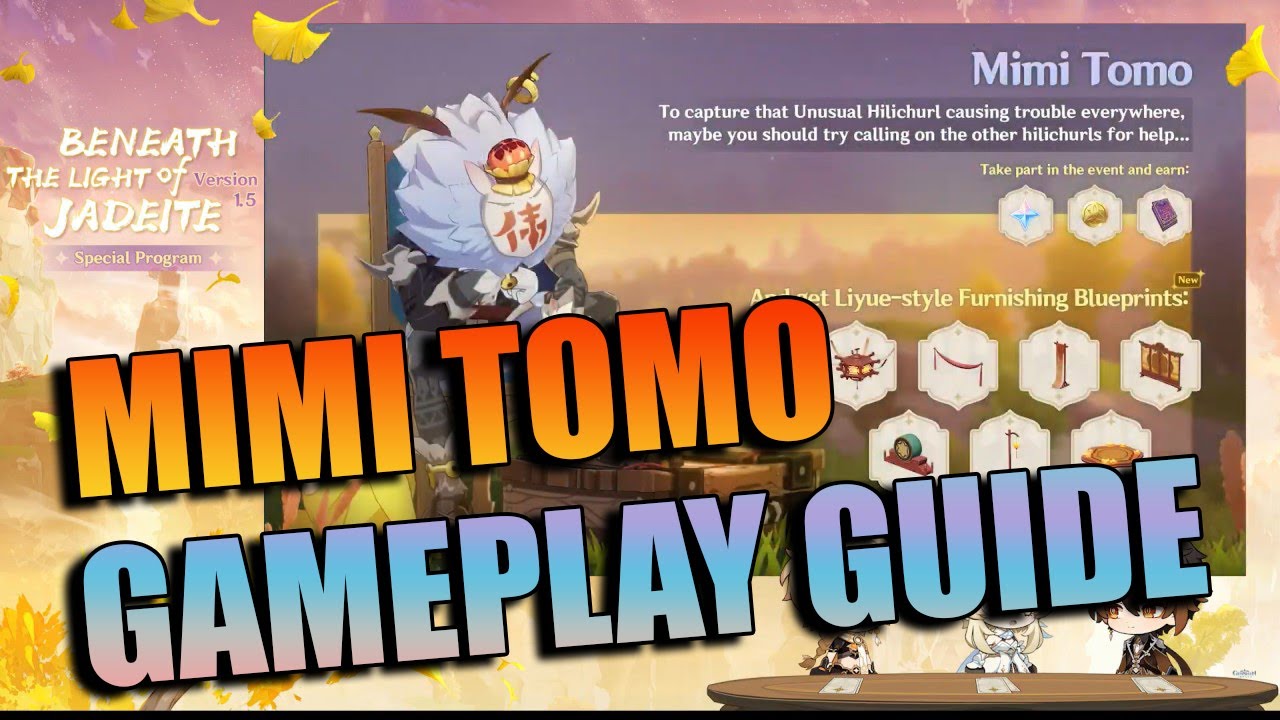 Mimi Tomo Event Day 1, 2, and 3 Gameplay Guide - Genshin Impact 1.6 ...