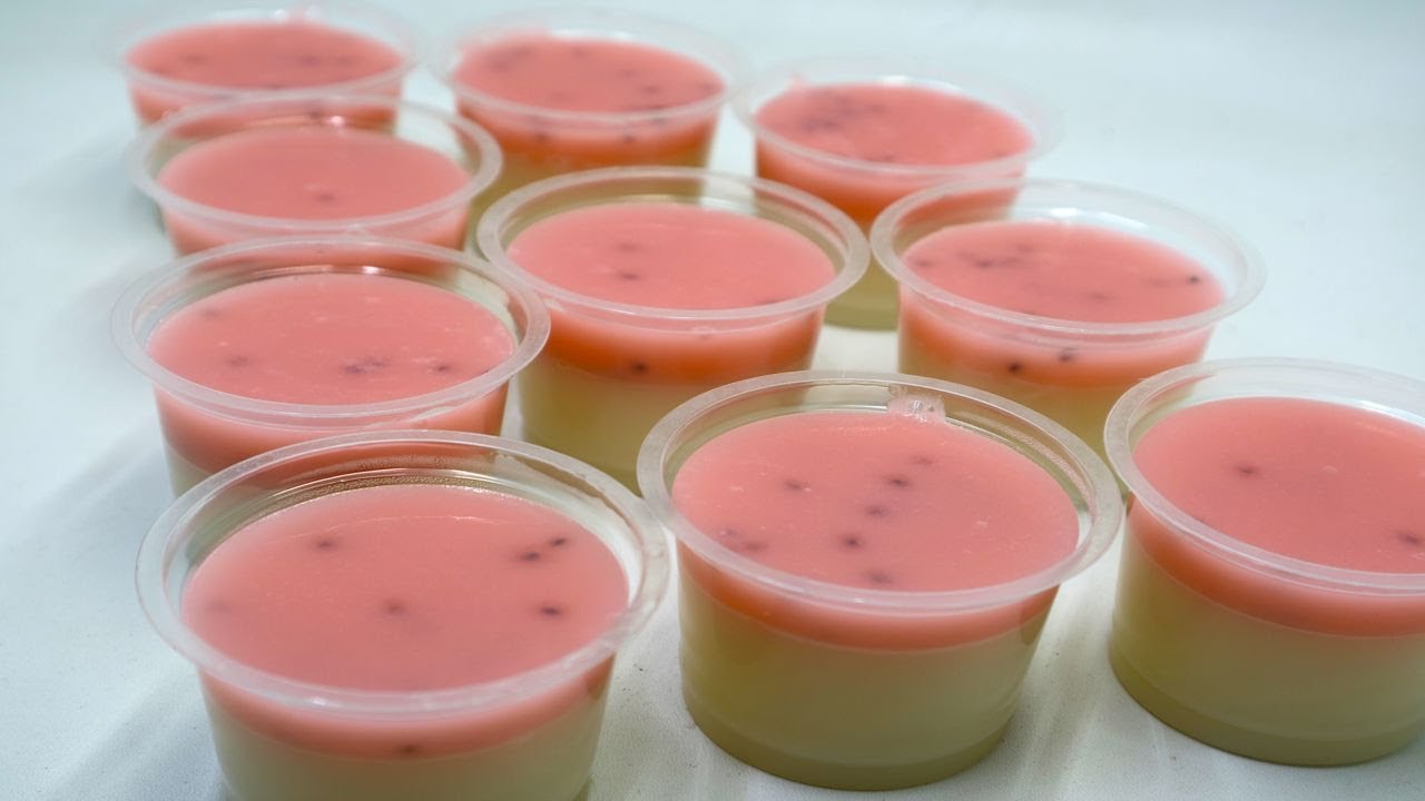 RESEP PUDDING JASJUS RASA JAMBU DAN BIJI SELASIH - YouTube