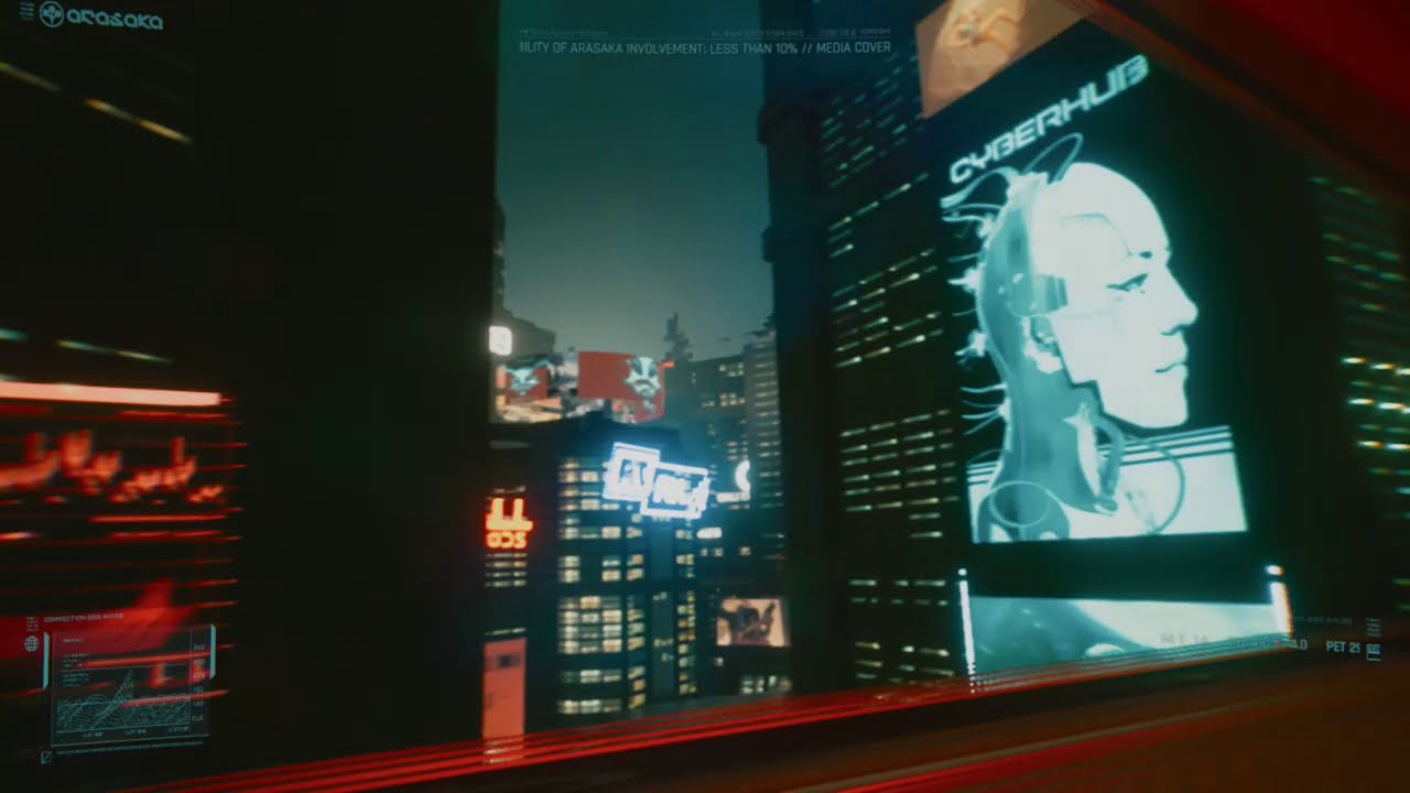 Cyberpunk 2077 ...flying in the AV - YouTube