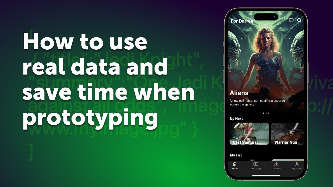 How to use real data and save time when prototyping - YouTube