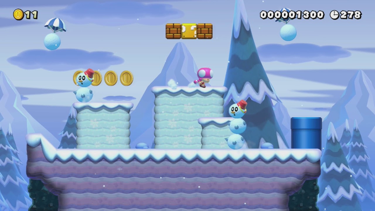 Super Mario Maker 2: Snowball Ridge (By Jystic) Speedrun - YouTube