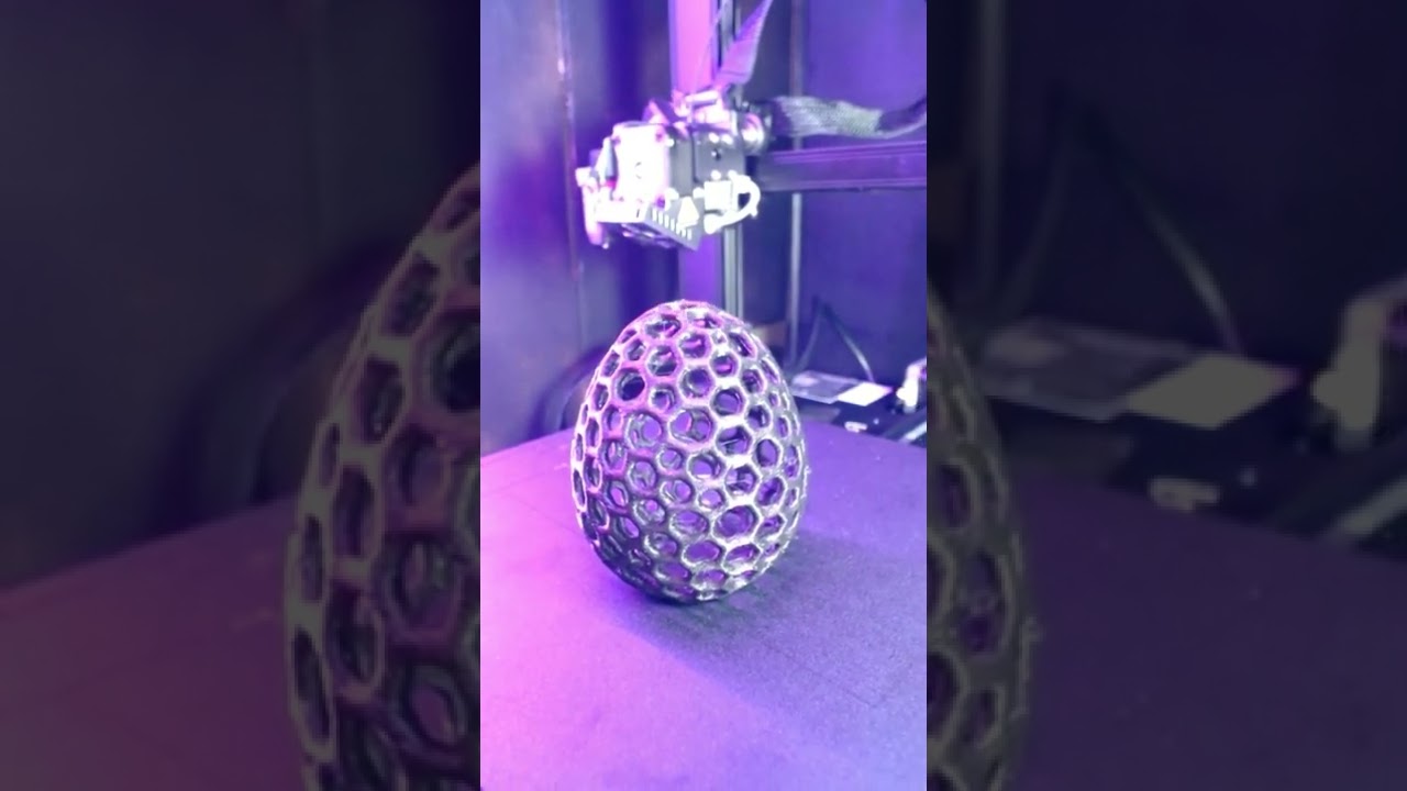 3D PRINTING WIREFRAME EGG (TIMELAPSE) - YouTube